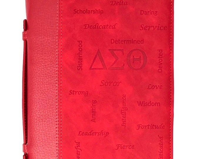 Genuine Leather Delta Sigma Theta Sorority Ritual Cover - Etsy