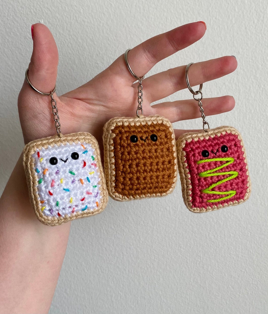 Toaster Pastry Keychain PDF Crochet Pattern - Etsy