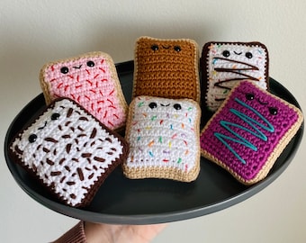 Toaster Pastry Keychain PDF Crochet Pattern | Etsy