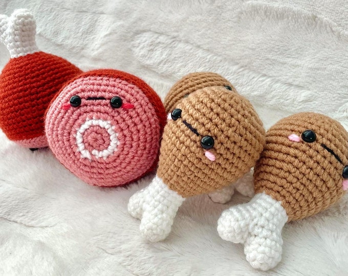 Meat Pals Crochet Pattern PDF - Etsy