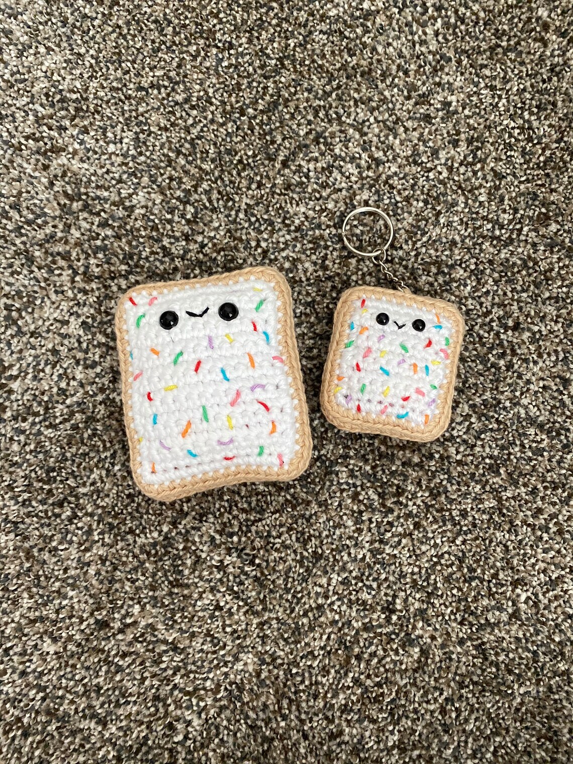 Toaster Pastry Keychain PDF Crochet Pattern - Etsy