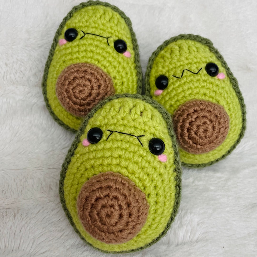 Chubby Avocado Crochet Pattern - Etsy