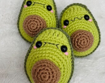 Cute Avocado Crochet Pattern. Instant Download. - Etsy