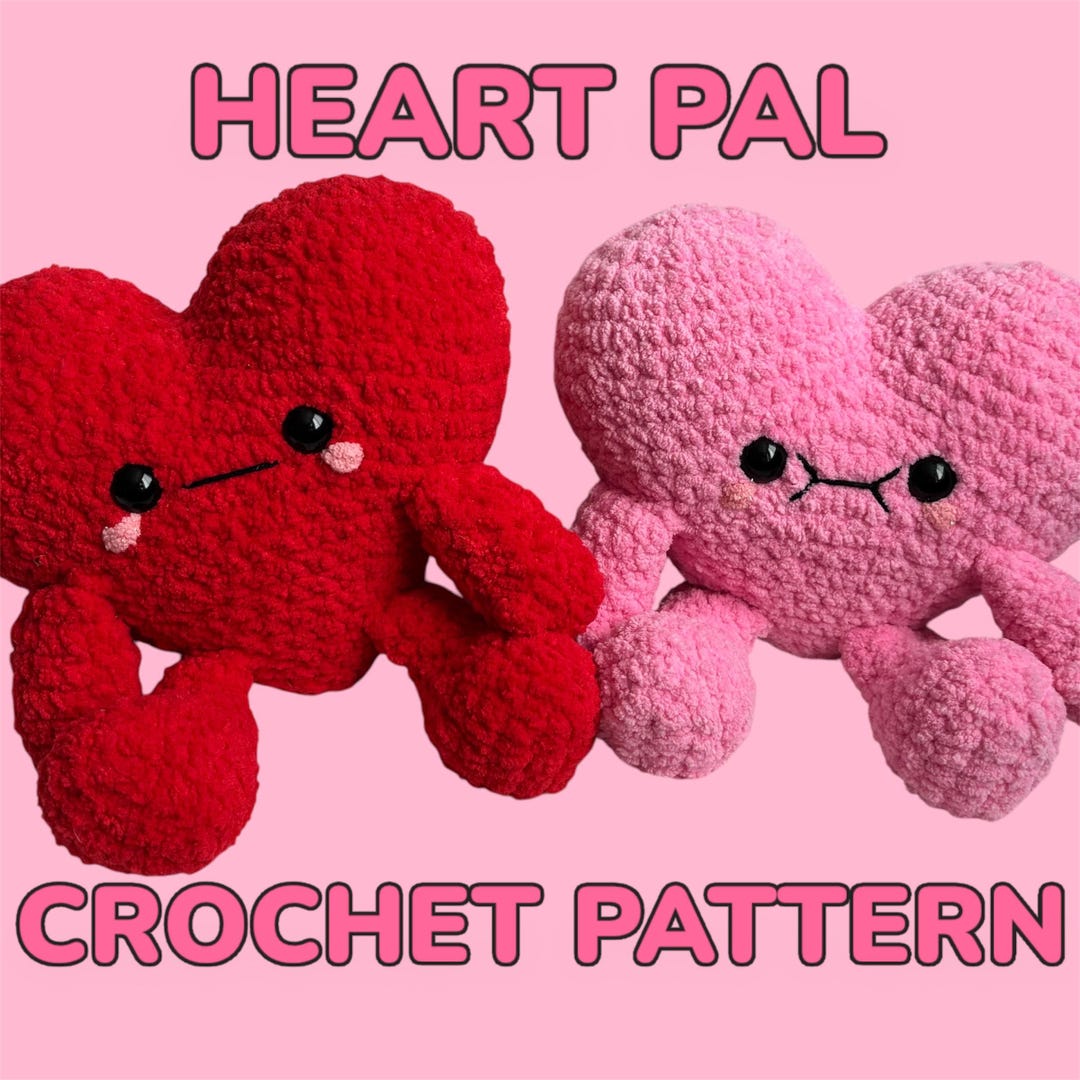 Heart Pal Crochet PDF Pattern - Etsy