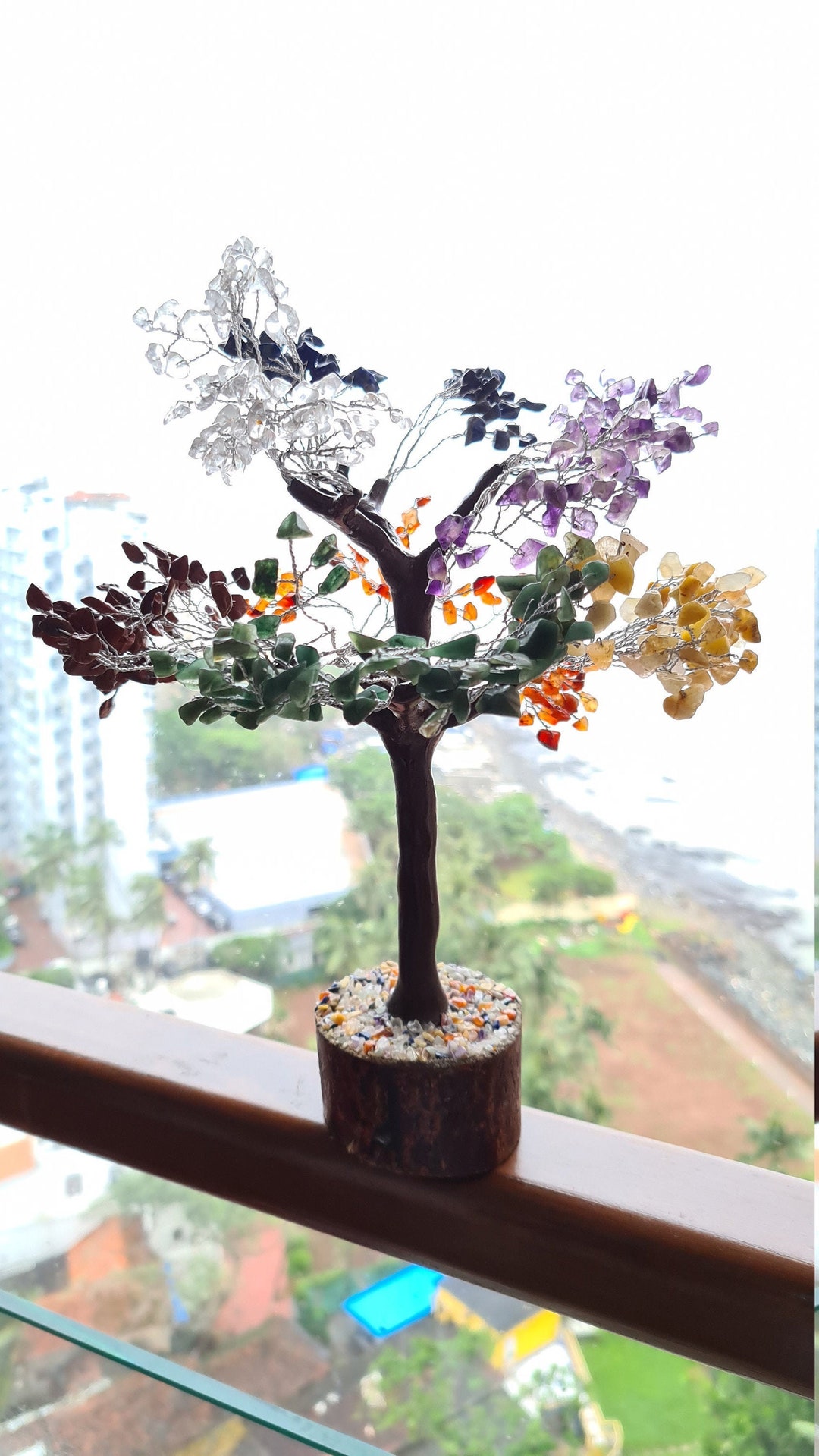 Gem Stone Trees 12''| Home Decor Trees| Reiki and Healing| Decoration ...