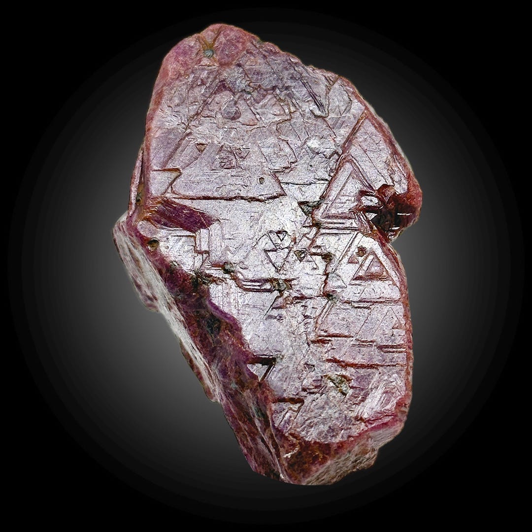 Subramania Mine Ruby Corundum Slice – 325g Madikeri Karnataka Mineral ...