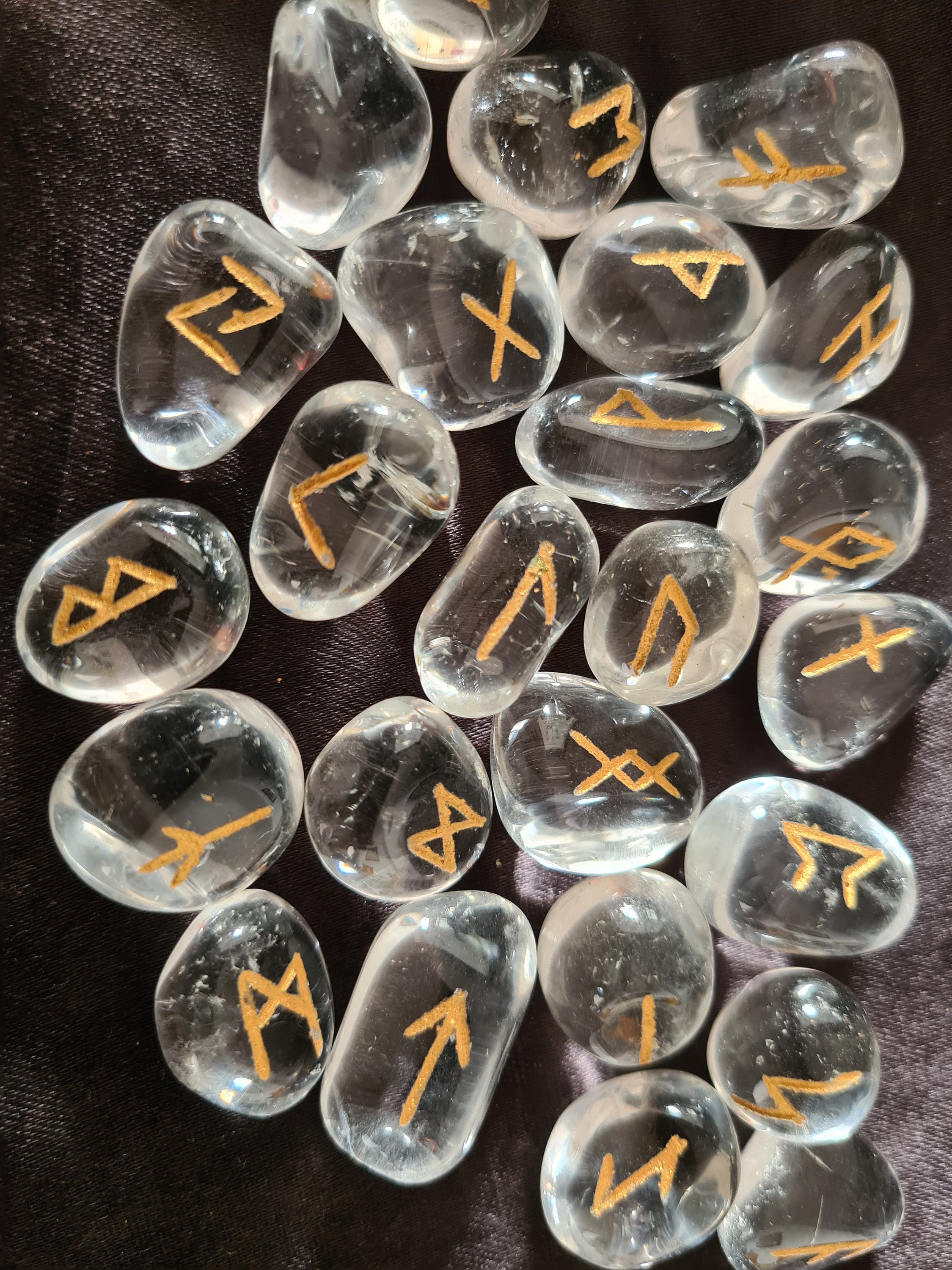 Crystal Rune Sets Crystal Gemstone Runes Reiki Healing | Etsy