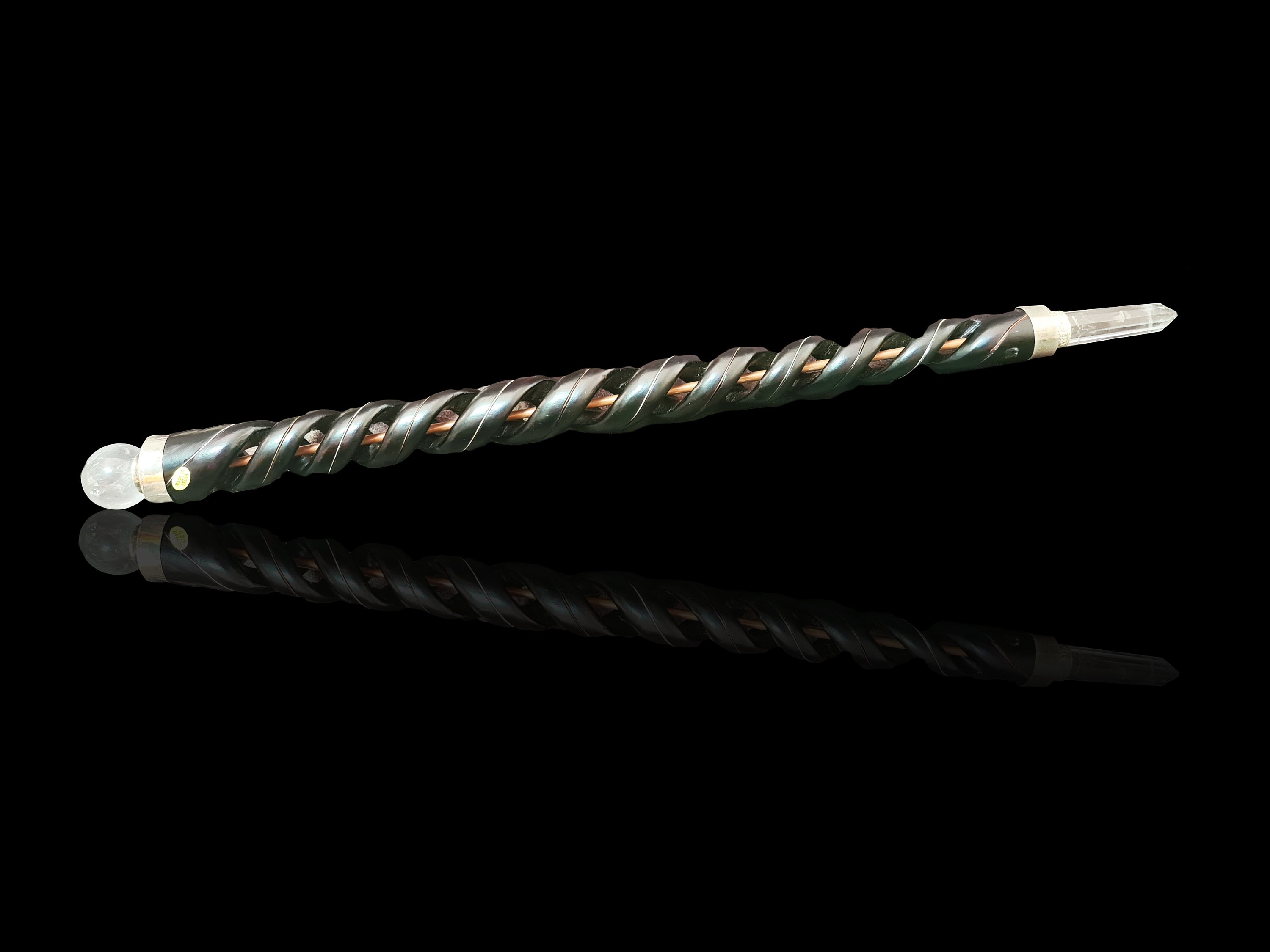 HARRY POTTER 29'' Wooden Wand Copper Metal Wrapped - Etsy