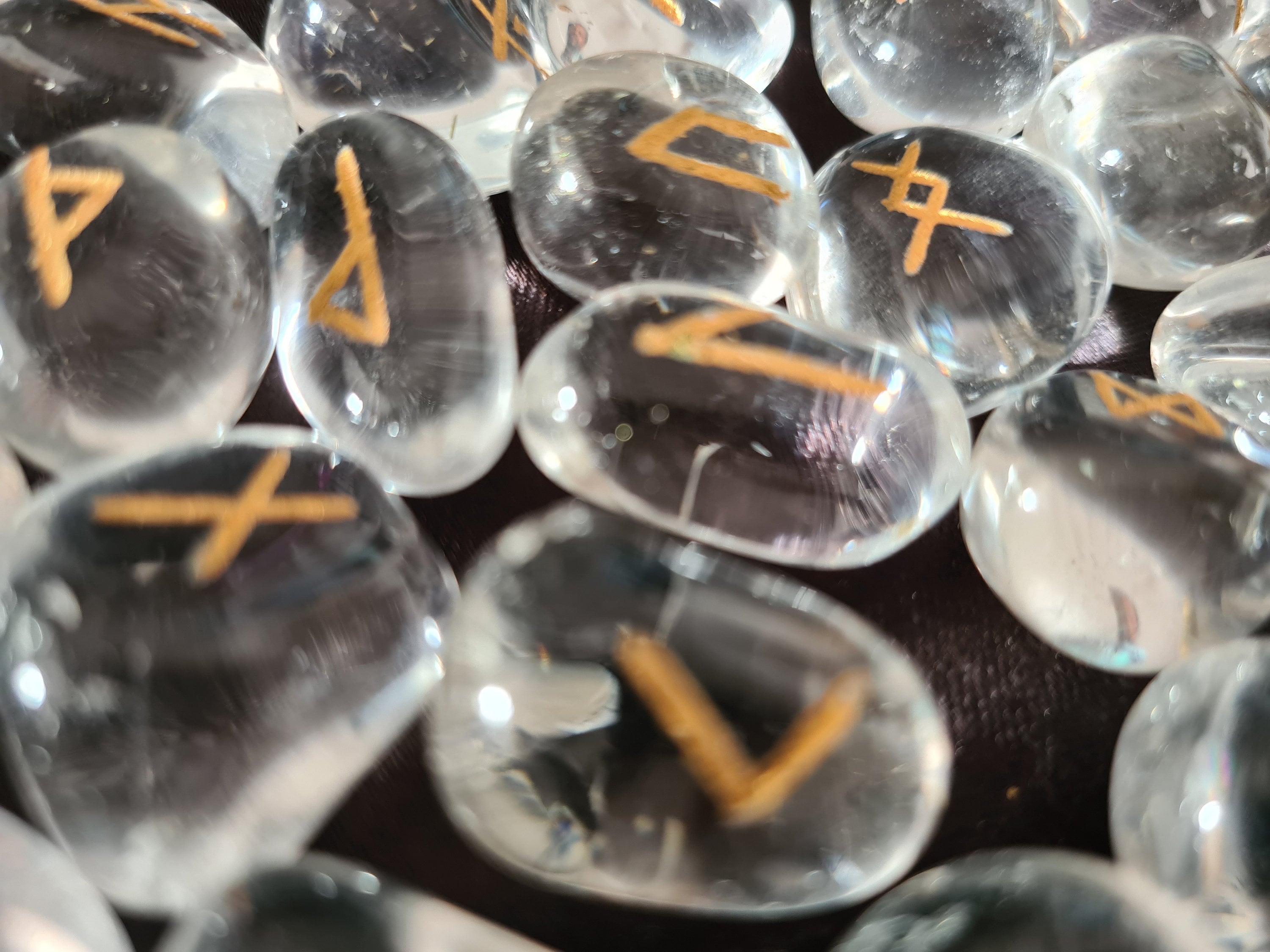 Crystal Rune Sets, Crystal Gemstone Runes, Reiki Healing Meditation ...