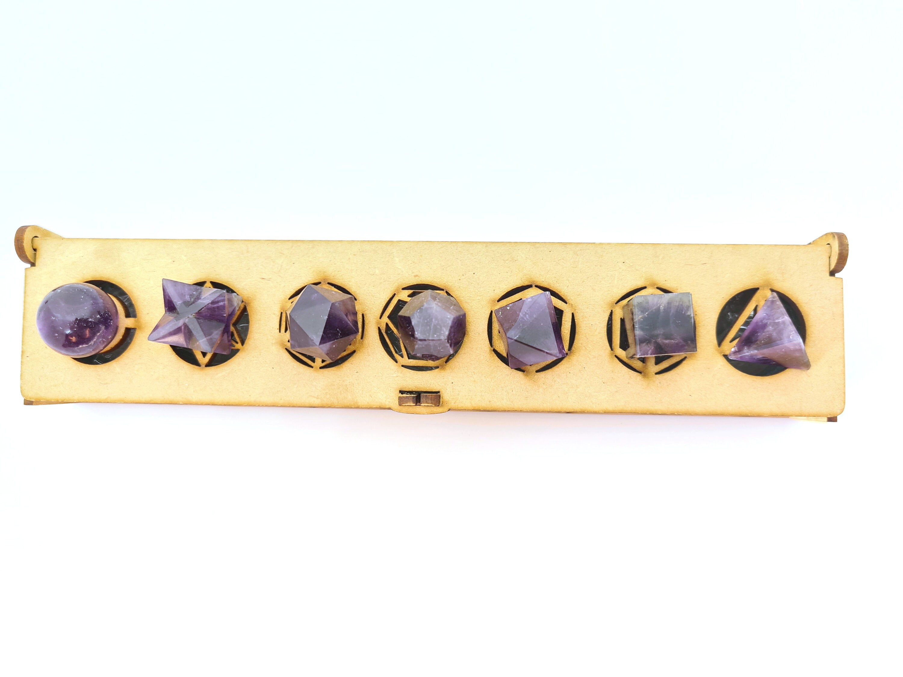 Amethyst Sacred Geometry Set | Natural Crystal Quartz Shapes - Etsy