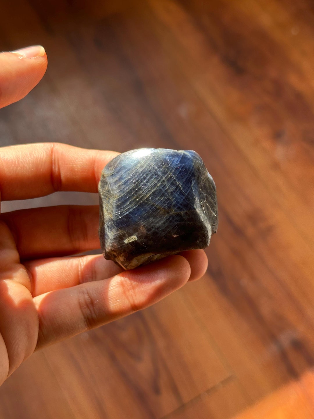 Raw Star Sapphire Slab (109g): South India Blue Corundum Crystal - Etsy