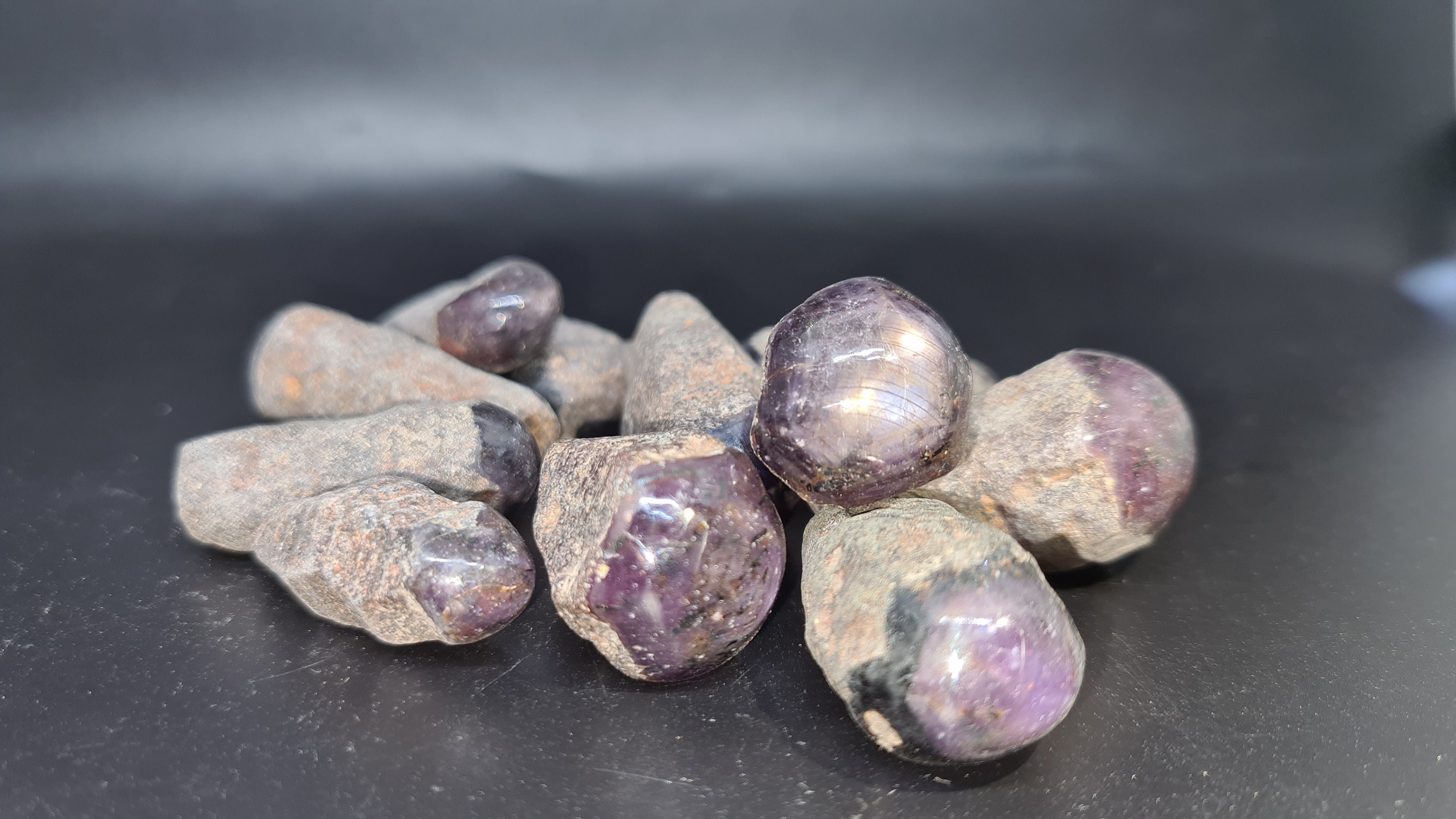 Indian Star Ruby Sticks One Side Polished Meditation & Healing - Etsy