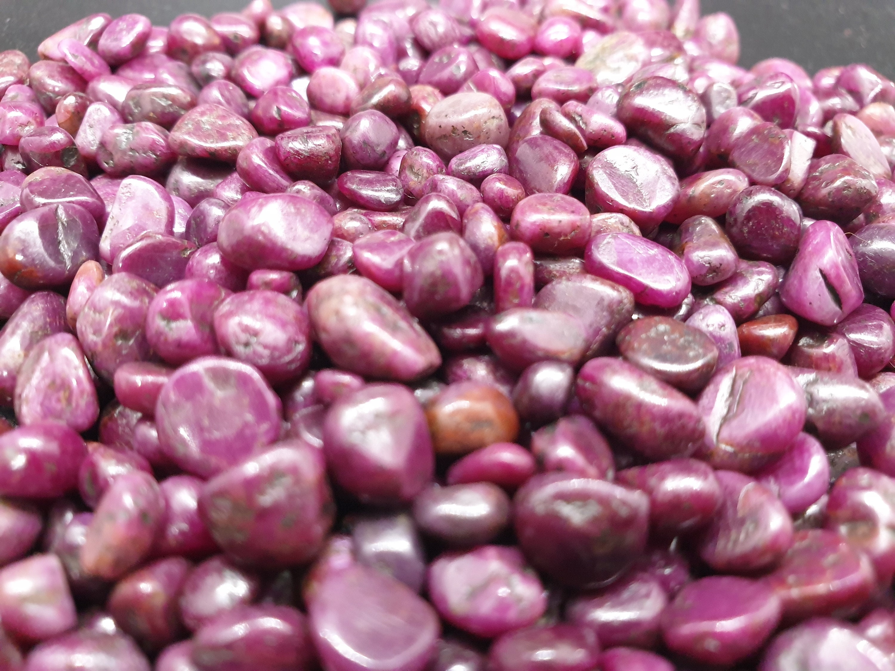 Ruby Beads Ruby Tumbled Stones Indian Polished Ruby - Etsy Canada