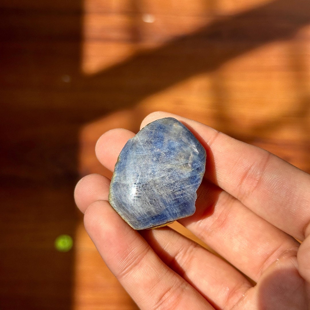 Natural Star Sapphire Slab 38g Raw From South India Blue Corundum ...