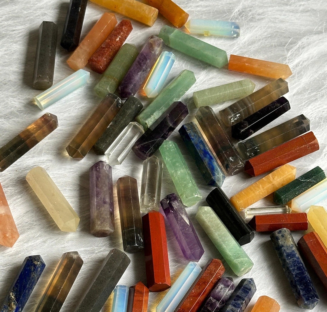 Mix Crystal Tower Obelisk Healing Crystals, Small Gemstone Towers ...