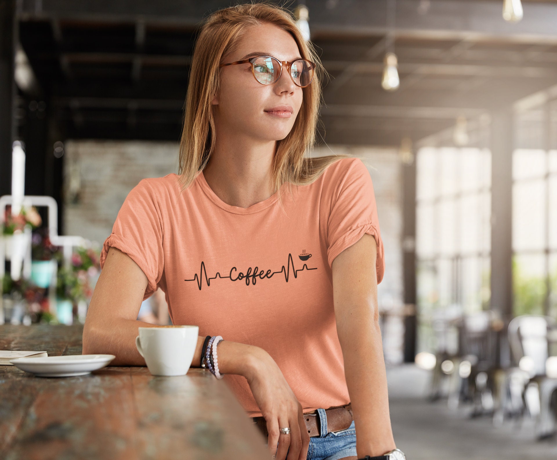 Love Coffee Shirt, Coffee Heartbeat, Coffee Addict, Nurse Coffee Shirt ...