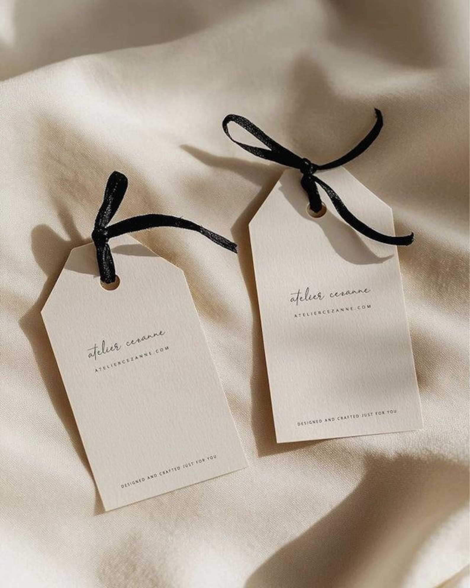 Custom Hang Tags Custom Price Tags With String Tags Black Recycled ...