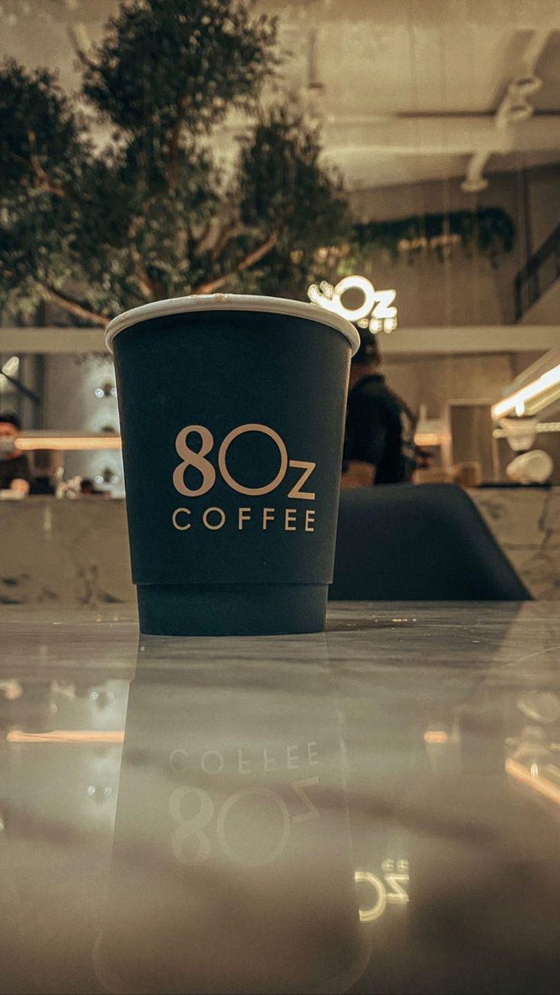 Paper Coffee Cups for Coffee Shops Custom Double Wall Paper Cups Full ...