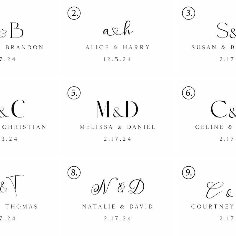 Wedding Monogram - Etsy