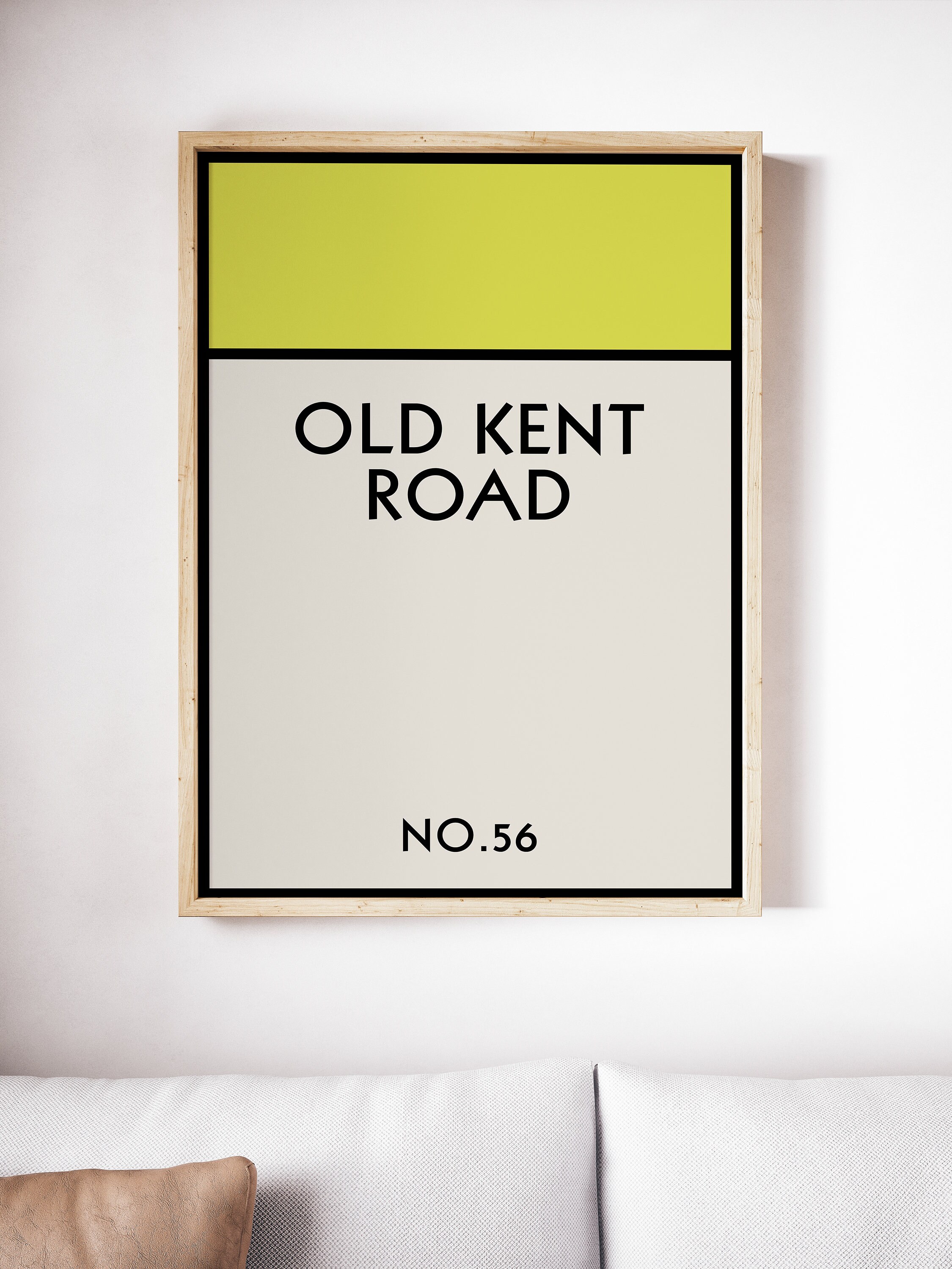 Custom Monopoly Street Name Print Personalised Monopoly Wall Art ...