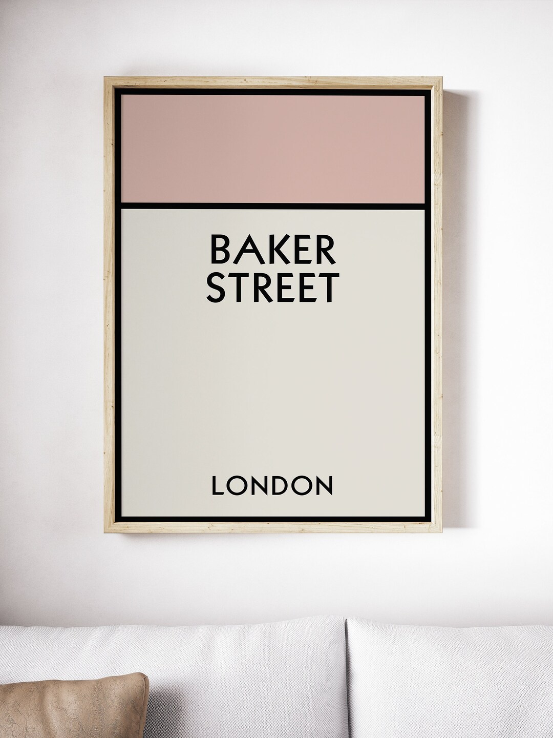 Set of 11 Custom Monopoly Street Name Print Personalised Monopoly Wall ...