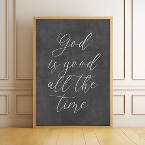 God is Good All the Time Wall Art, God is Good Print, Christian Living ...