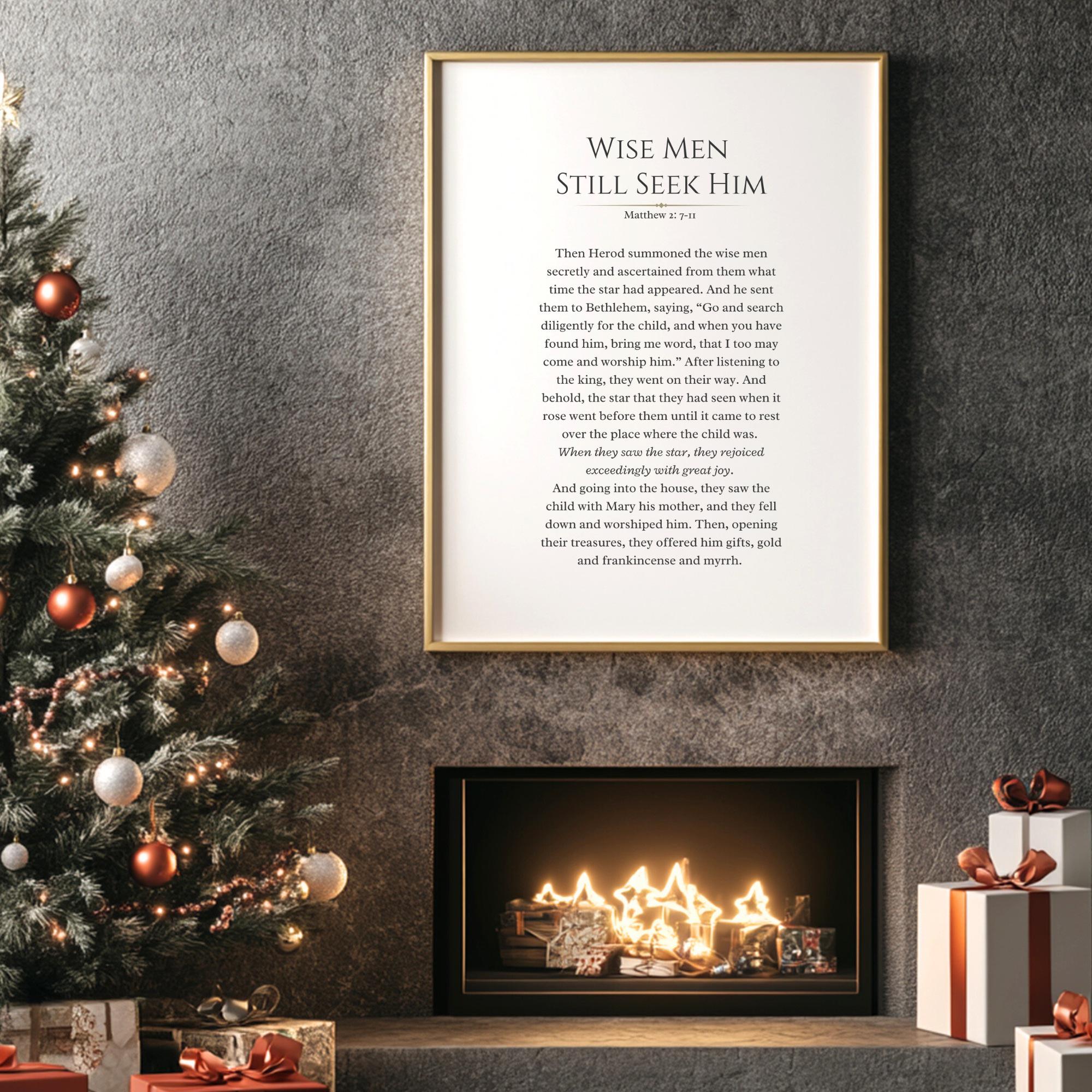 Wise Men Still Seek Him, the Three Wisemen Print, the Magi, Christmas ...
