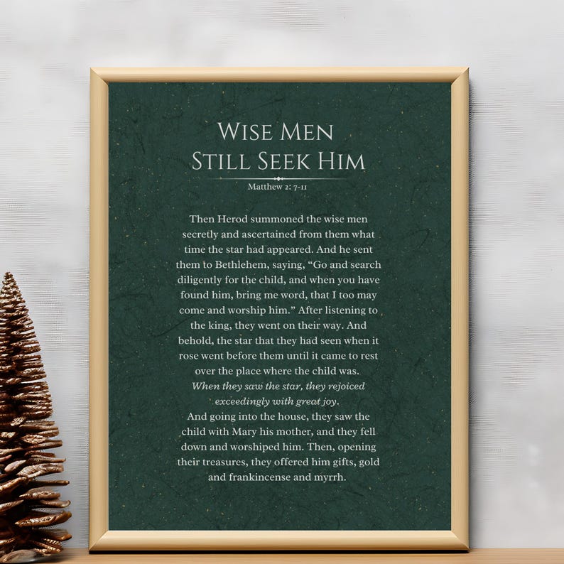Wise Men Still Seek Him, the Three Wisemen Print, the Magi, Christmas ...
