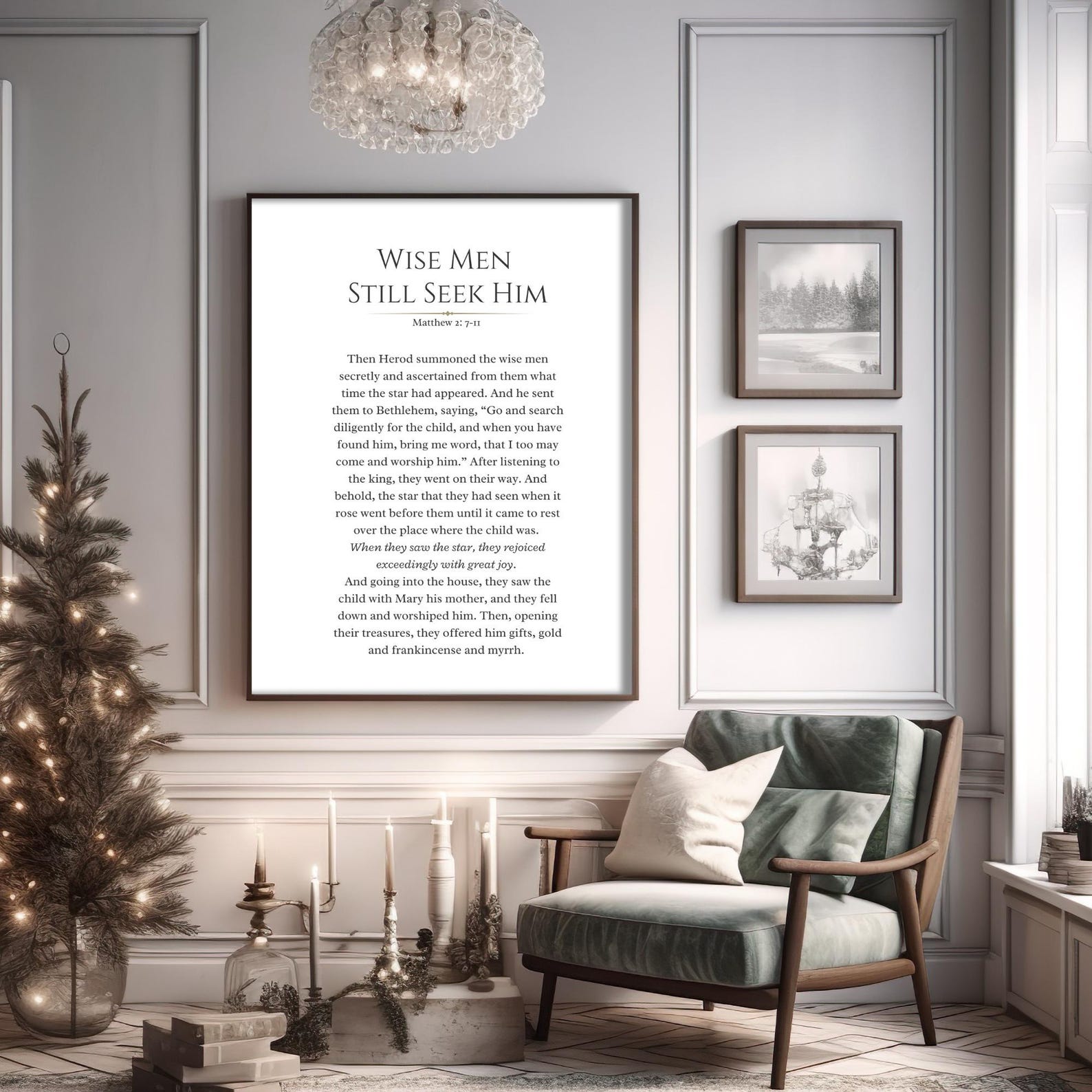 Wise Men Still Seek Him, the Three Wisemen Print, the Magi, Christmas ...