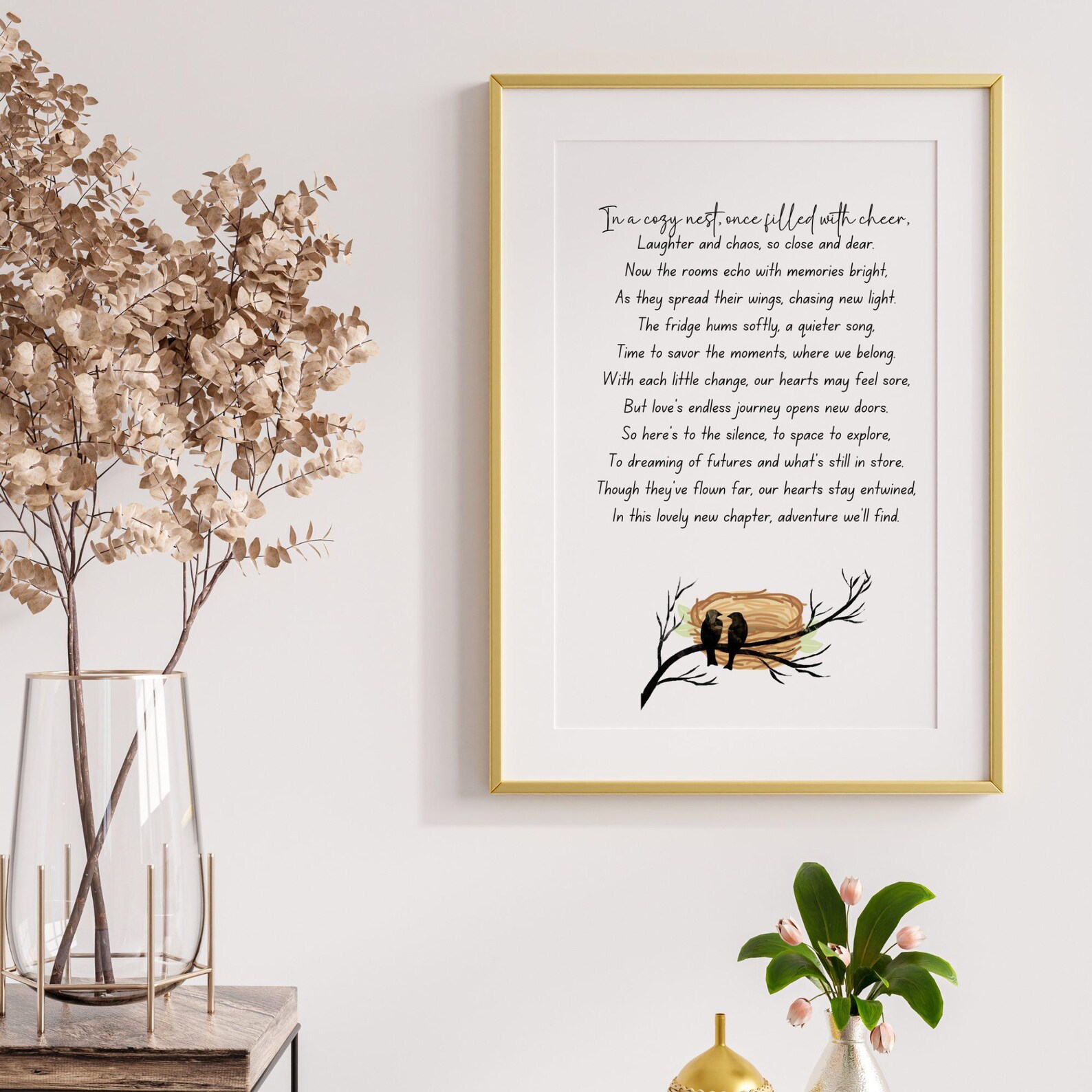 Empty Nester Poem Wall Art, Empty Nester Gift, First Year as Empty ...