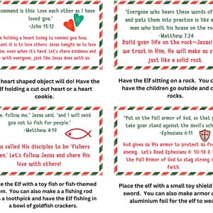 Christian Elf Note Printables, Bible Verse Elf Notes, Christian Elf ...