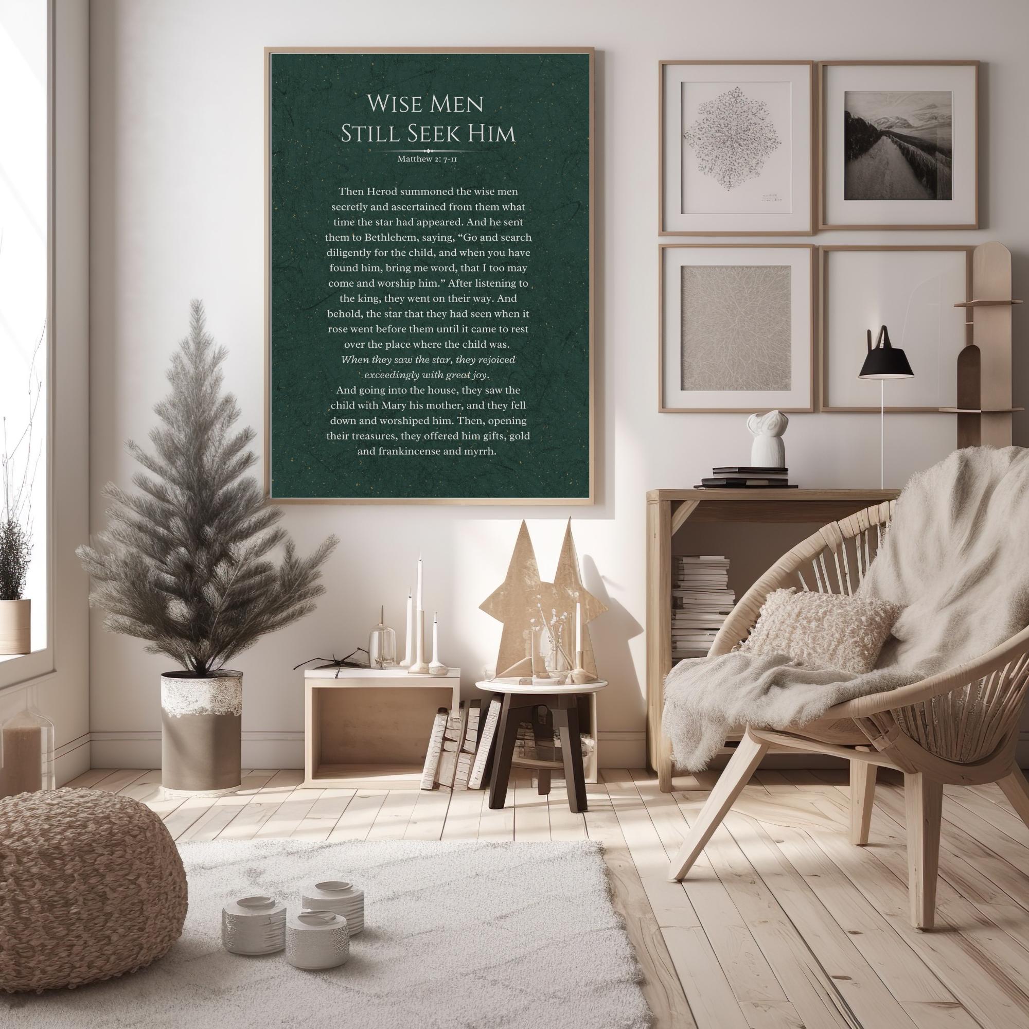 Wise Men Still Seek Him, the Three Wisemen Print, the Magi, Christmas ...
