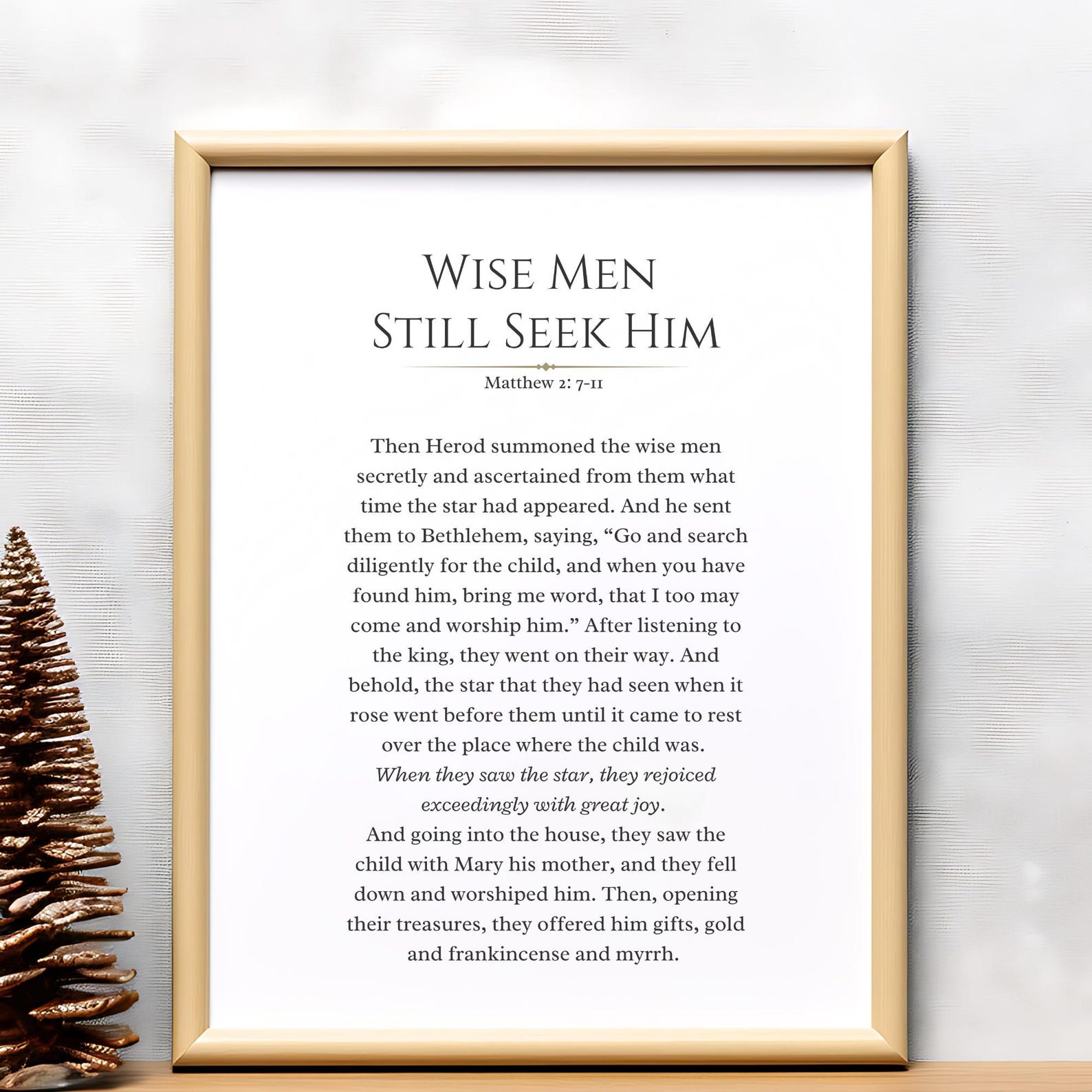 Wise Men Still Seek Him, the Three Wisemen Print, the Magi, Christmas ...