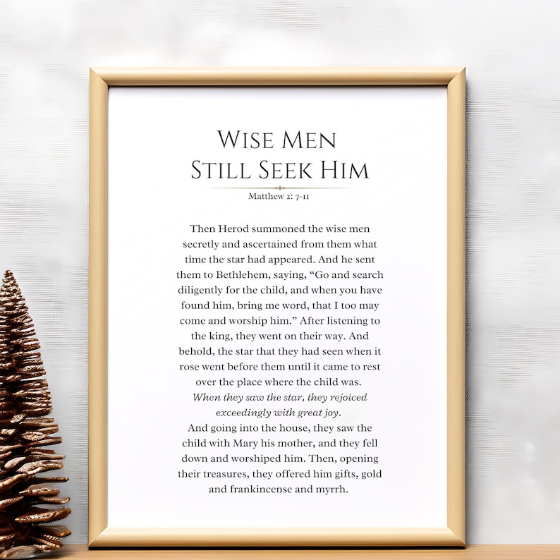 Wise Men Still Seek Him, the Three Wisemen Print, the Magi, Christmas ...