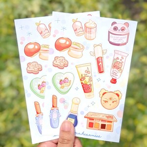 Beauty Makeup and Skincare Stickers L Moisturizer Nail Polish Eyeshadow ...