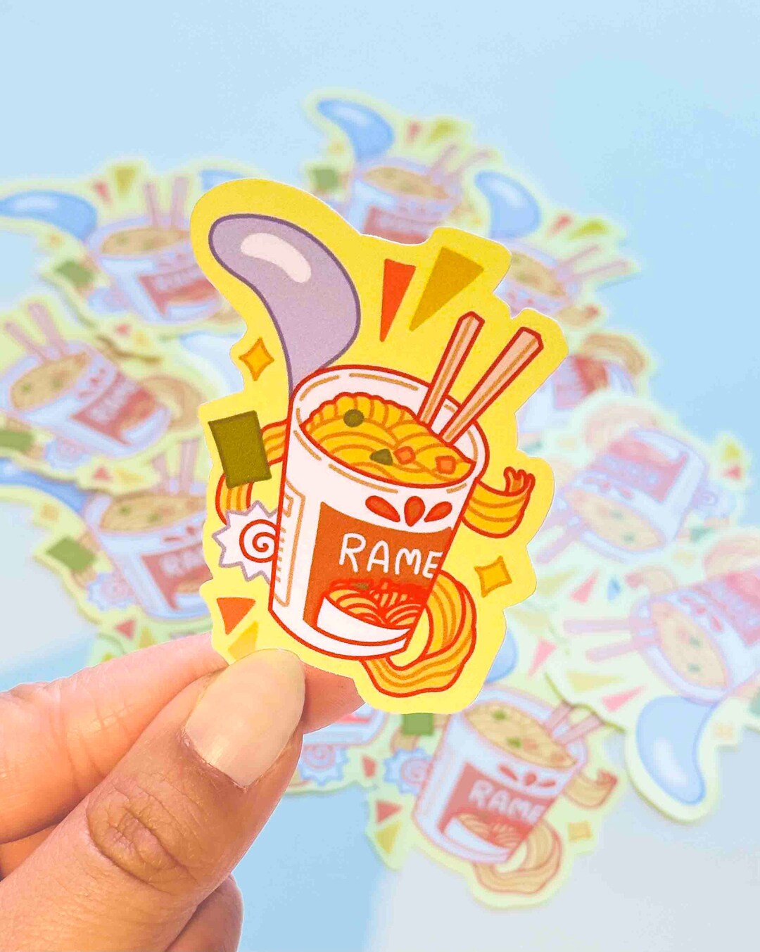 Ready Ramen Die Cut Sticker L Journaling & Stationery L Bujo Foodie ...