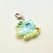 Epoxy Angry Shoe Clear Acrylic Keychain 2"in. L Gold Hook Key Ring ...