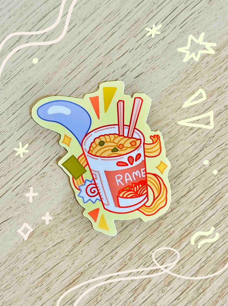 Ready Ramen Die Cut Sticker L Journaling & Stationery L Bujo Foodie ...