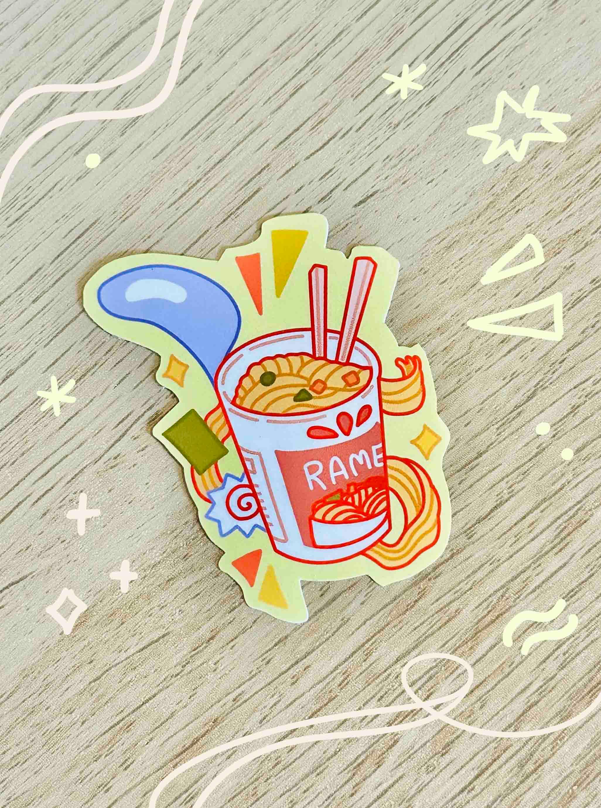 Ready Ramen Die Cut Sticker L Journaling & Stationery L Bujo Foodie ...