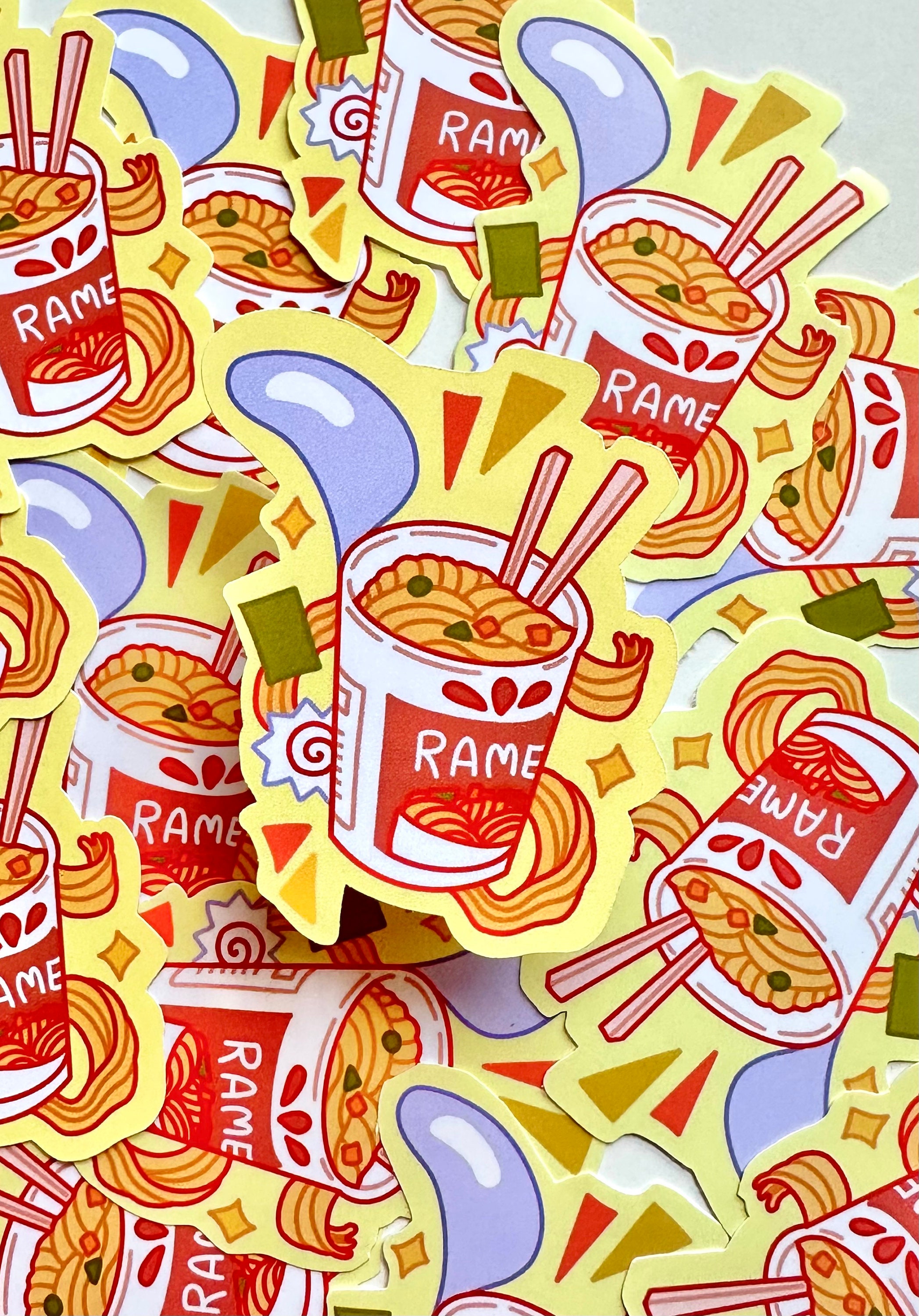 Ready Ramen Die Cut Sticker L Journaling & Stationery L Bujo Foodie ...