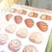 Bread Bun Bakery Planner Sticker Sheet Matte L Variety Stationery ...