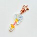 Clear Acrylic Magical Girl Moon Wand Accessory Keychain 2.5" L Pink ...