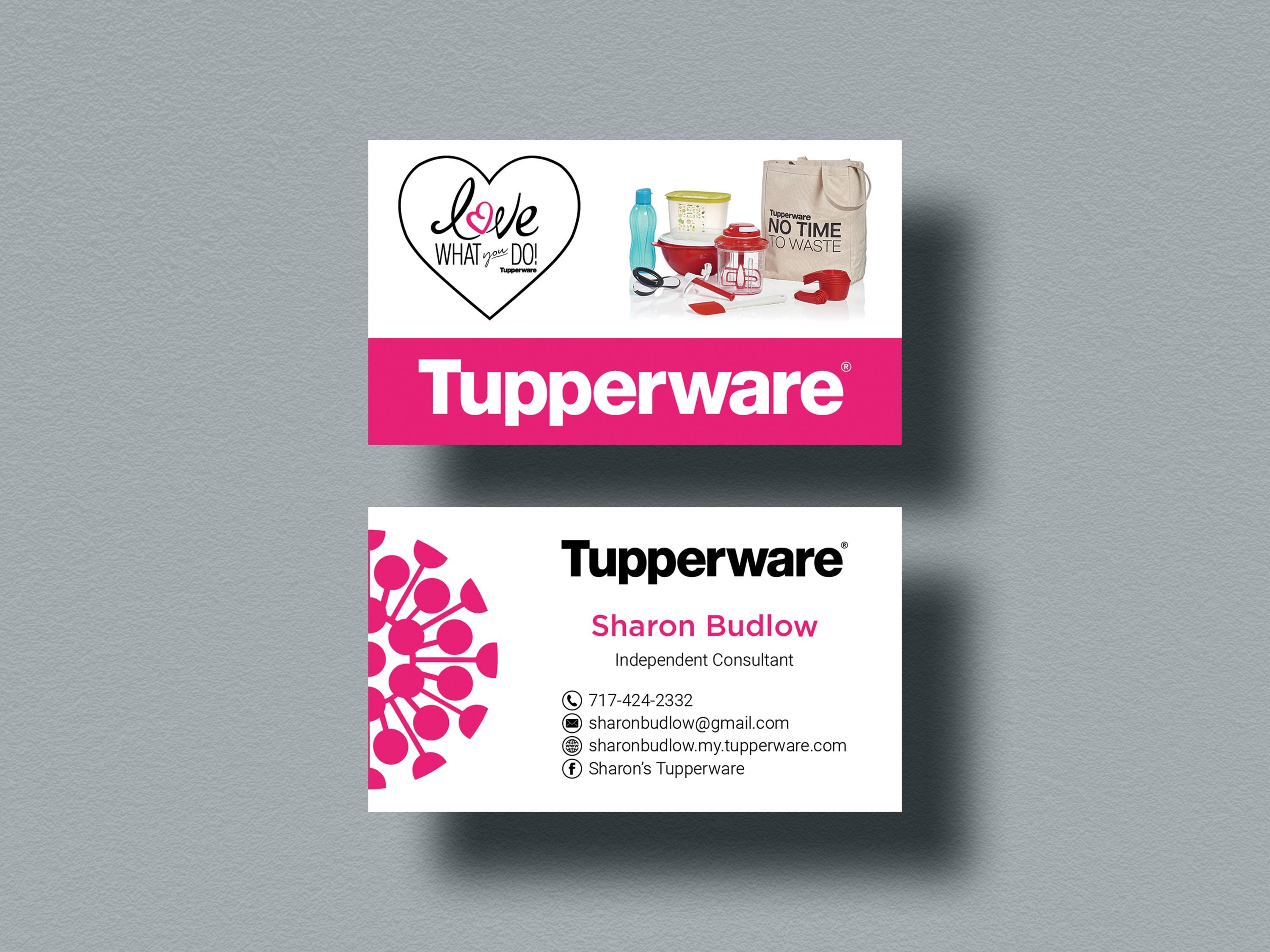Tupperware Business Card, Personalized Tupperware Business Card ...