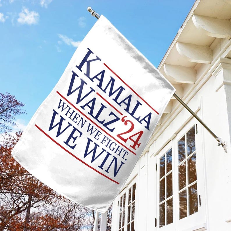 Kamala Harris Tim Walz Flag, Kamala Walz 24 Flag, Kamala And Tim 2024 ...