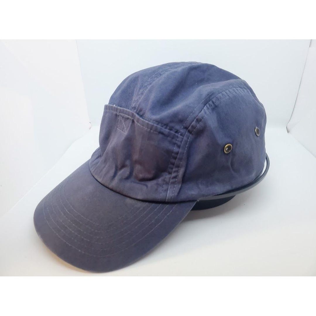 Vintage Eddie Bauer Blue Cotton Cap Front Pocket Adjustable Strap Hat ...