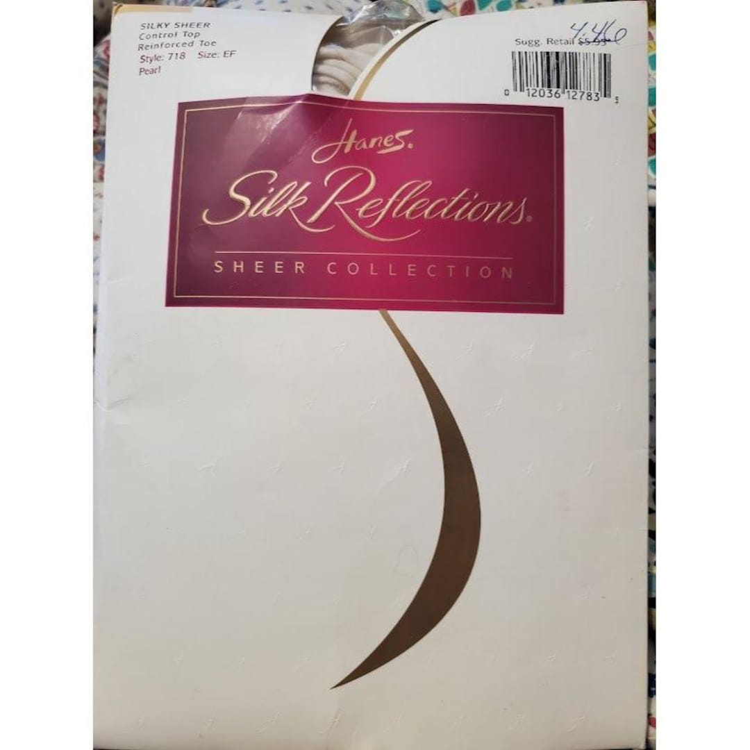 Hanes Silk Reflections Sheer Collection Control Top Pantyhose Size EF ...