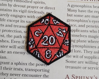 D20 All-seeing Eye Patch Embroidered Iron-on Dice Patch Black and Gold ...