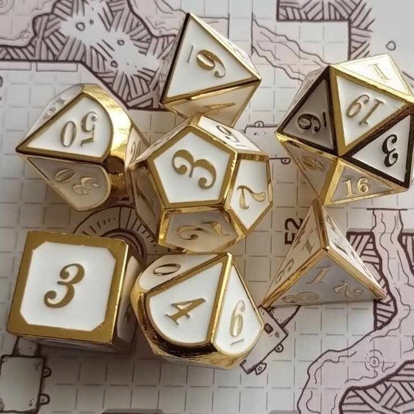 Gold Dice Set - Etsy