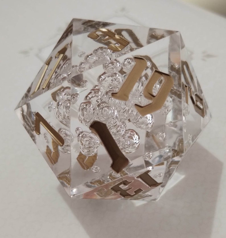 Giant 'the Biggest' D20 RPG Single Dice 55mm - Etsy