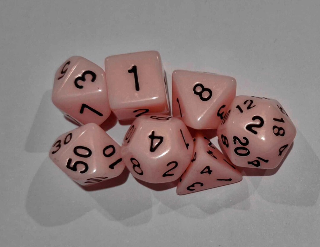 Pinky RPG DND Dice Set - Etsy